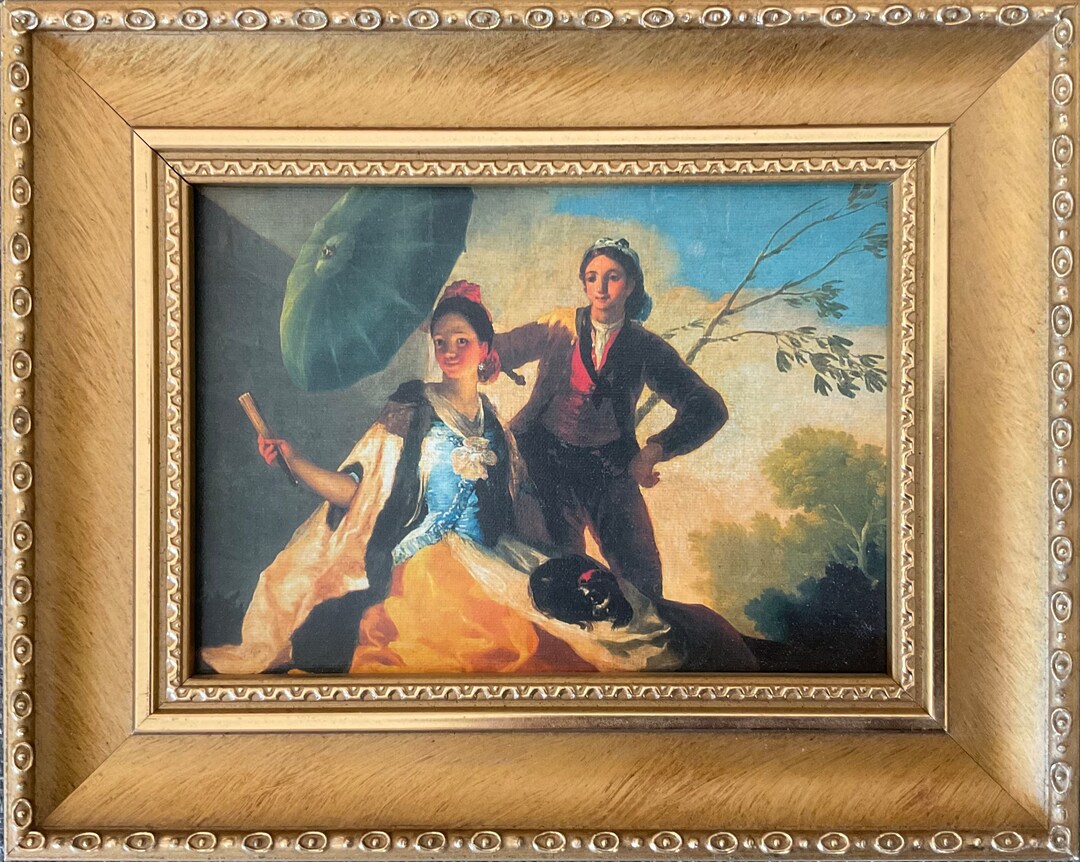 Francisco Goya “the Parasol” Lithograph on Canvas, Limited Edition ...