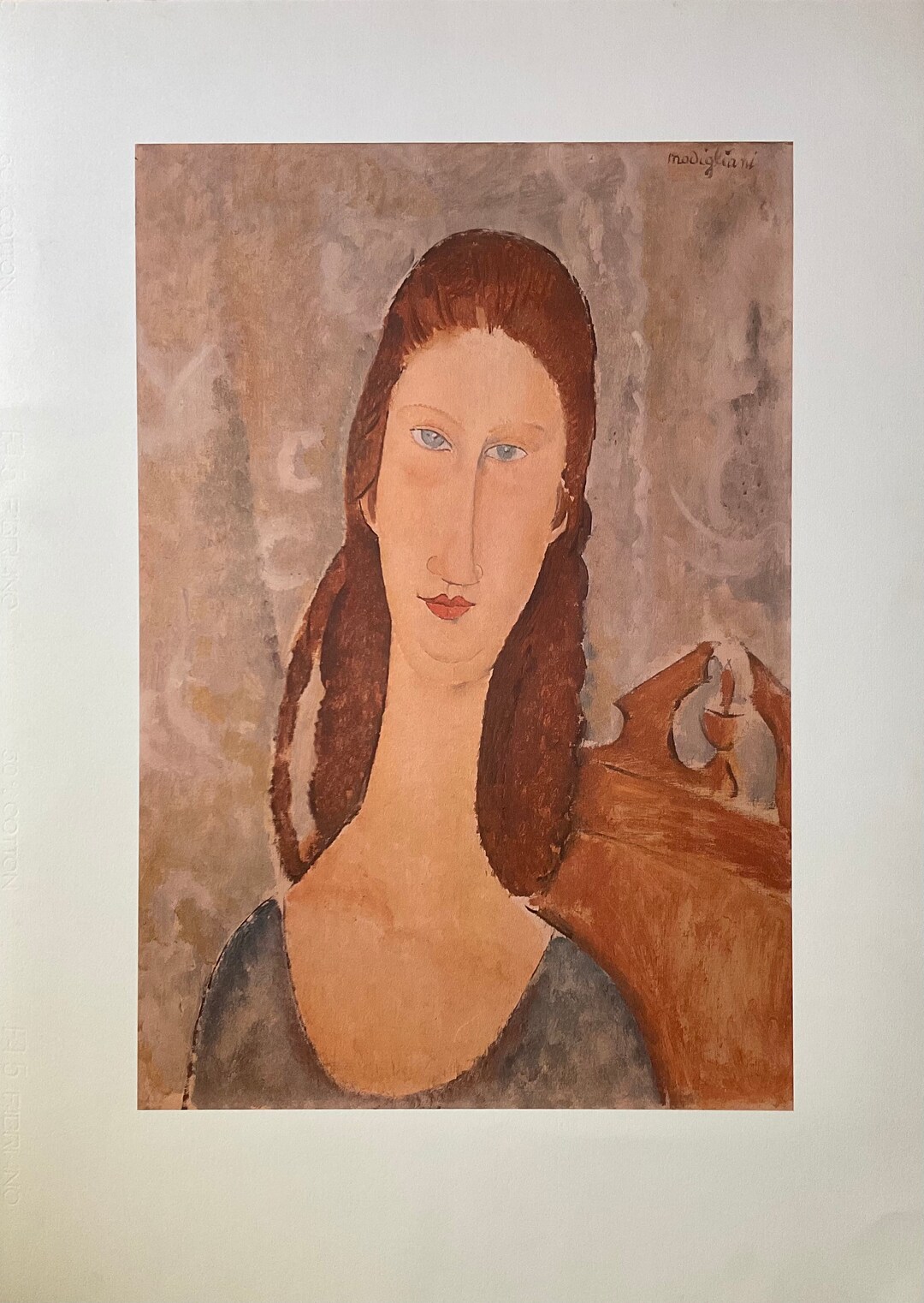 Amedeo Modigliani Lithograph Limited Edition 90x65 Cm - Etsy