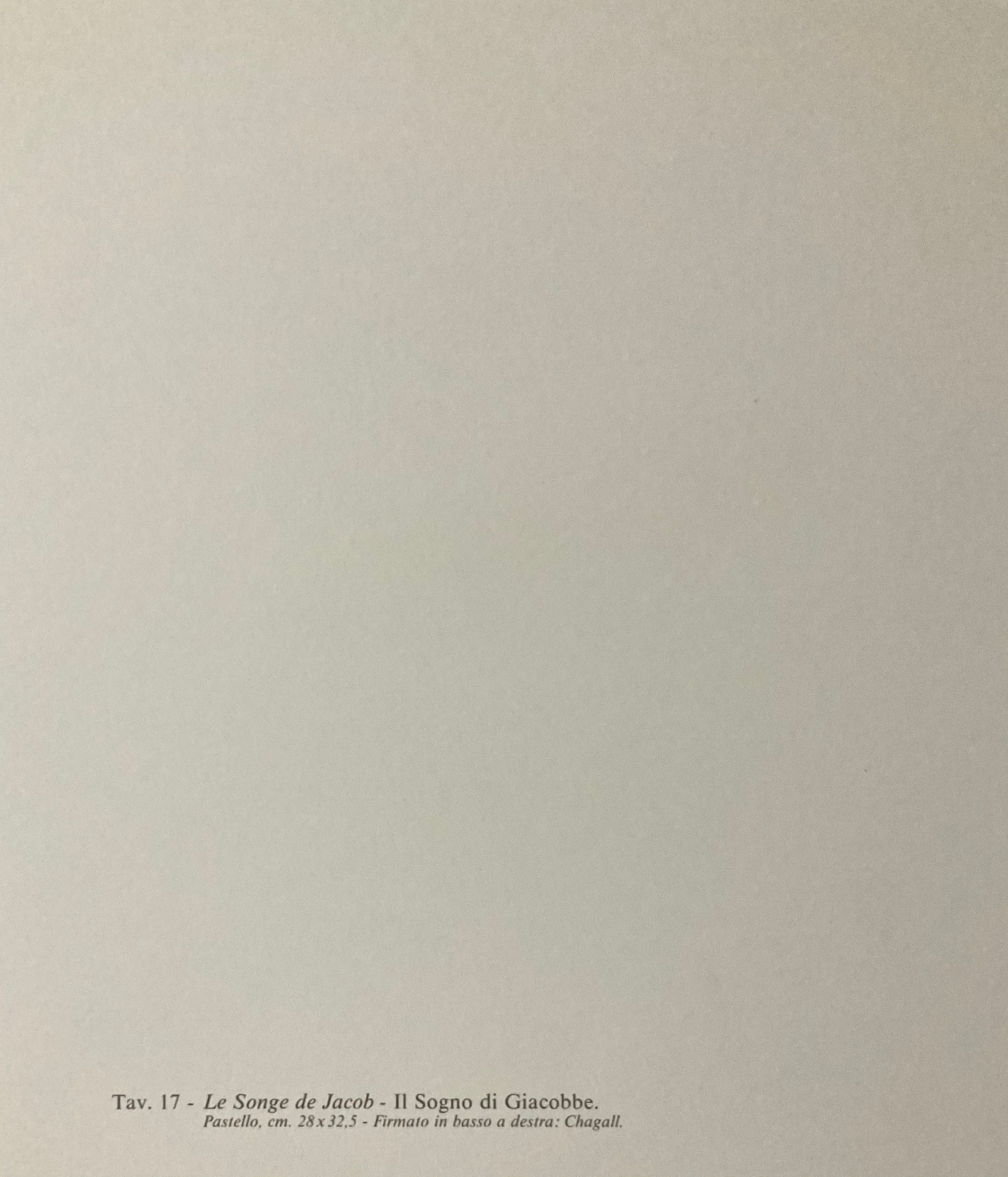 Marc Chagall Le songe de Jacob Lithograph cm 52x37 limited | Etsy