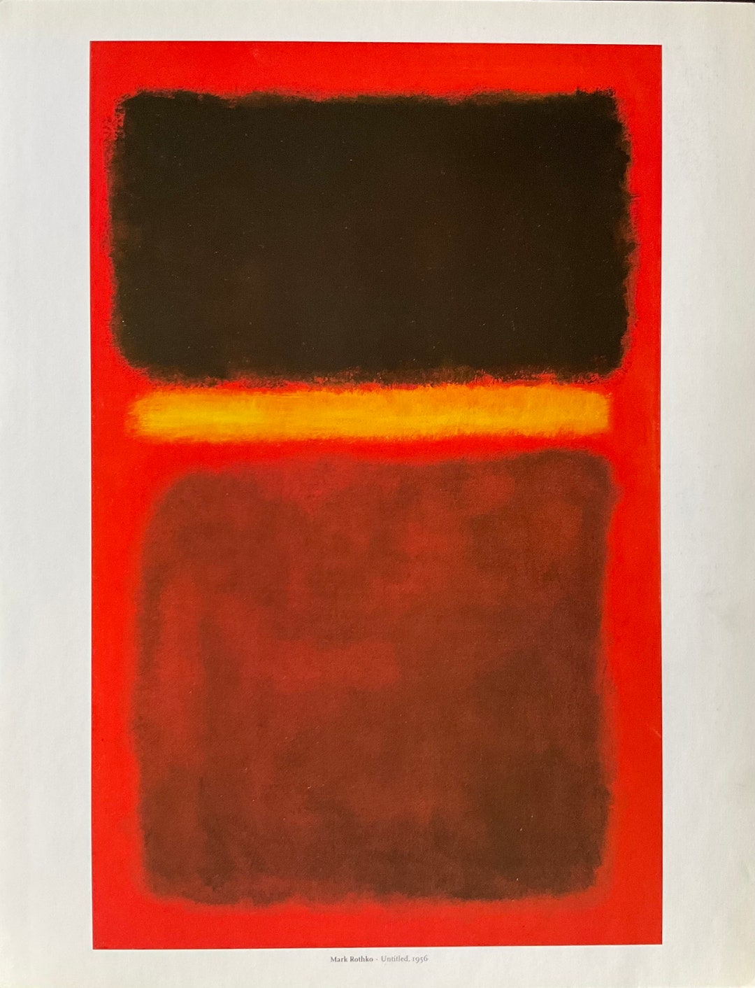 Mark Rothko Untitled Limited Edition Offset Lithograph, Cm 36x28 - Etsy