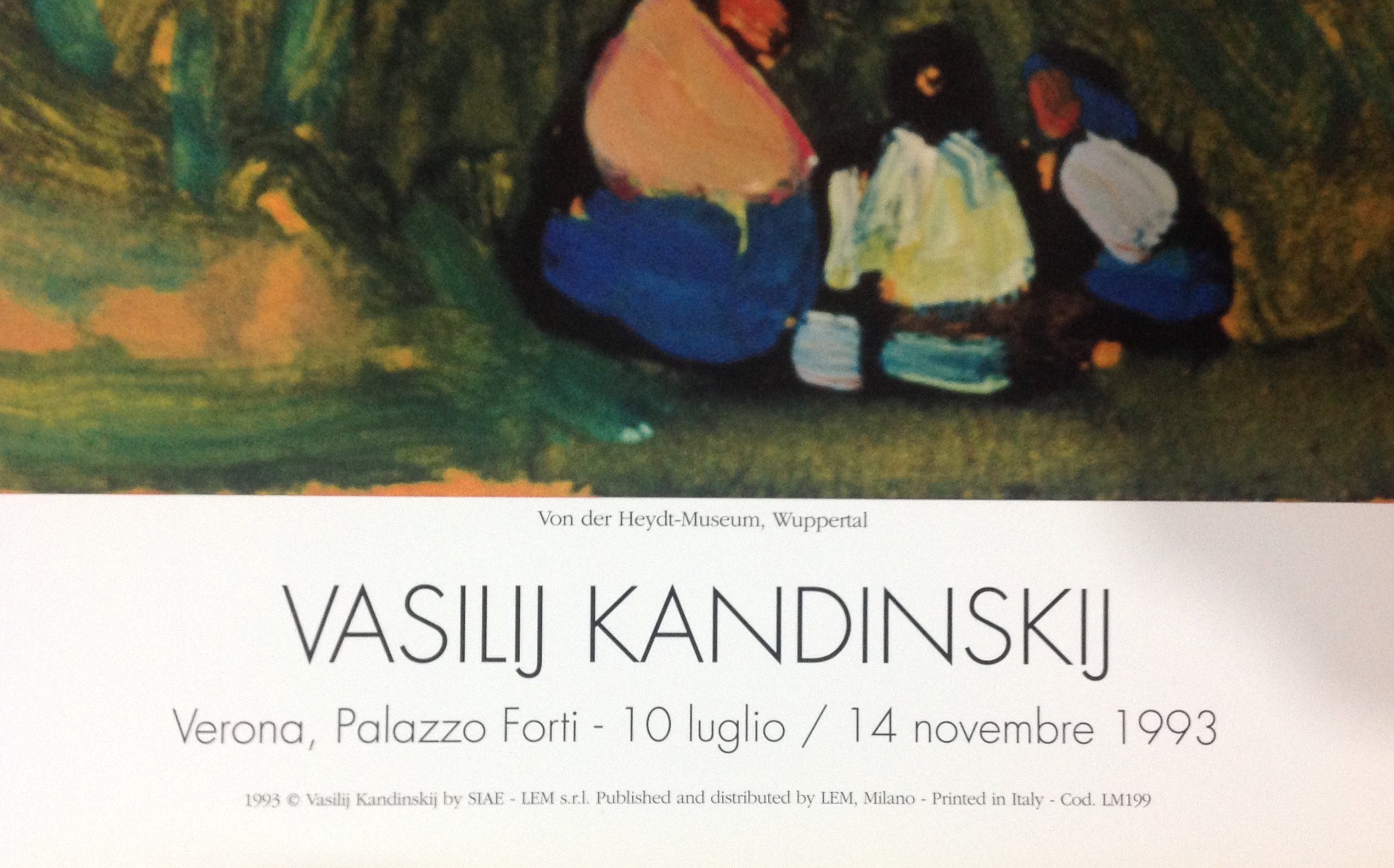 Vasily Kandinsky - Rare Lithographic Poster of 1993, Cm 80x70 - Etsy