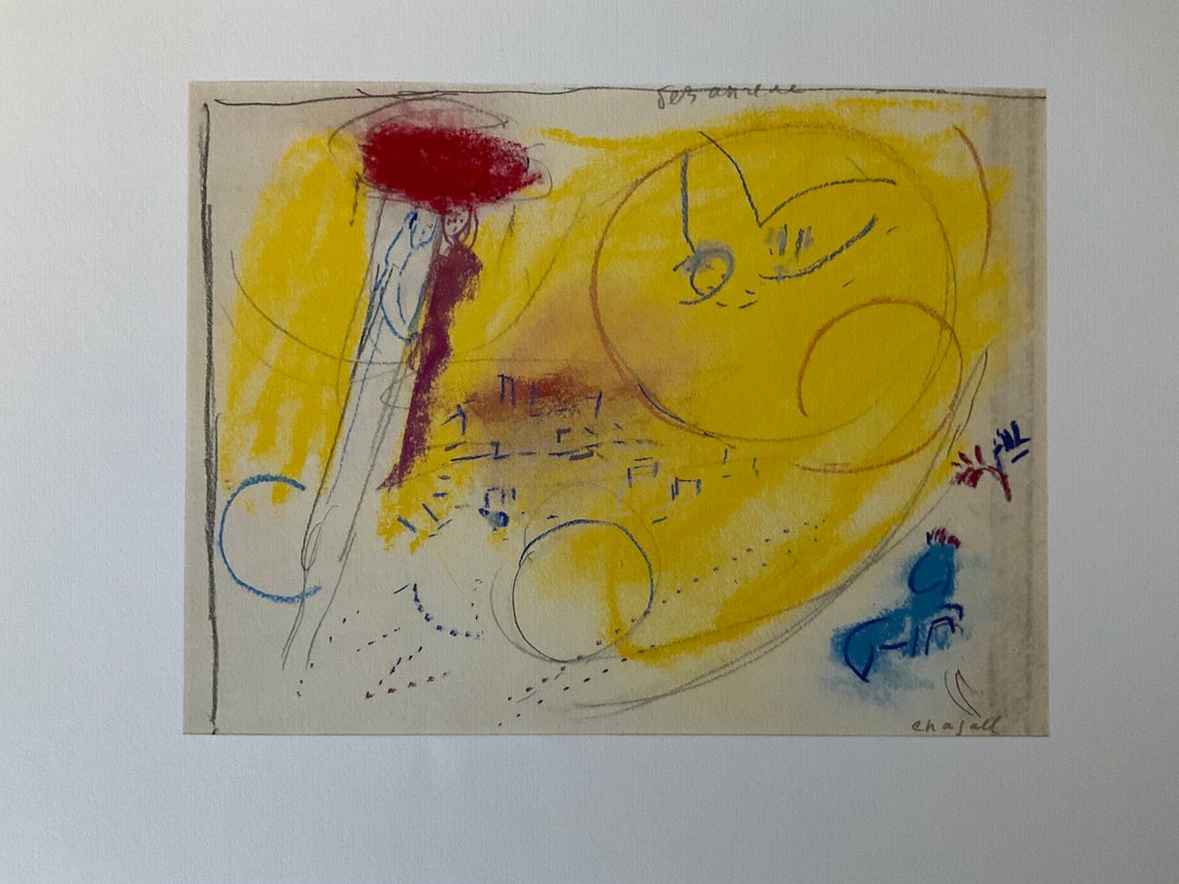 Marc Chagall - Song of Songs III (the Bride and Groom) - Limited ...