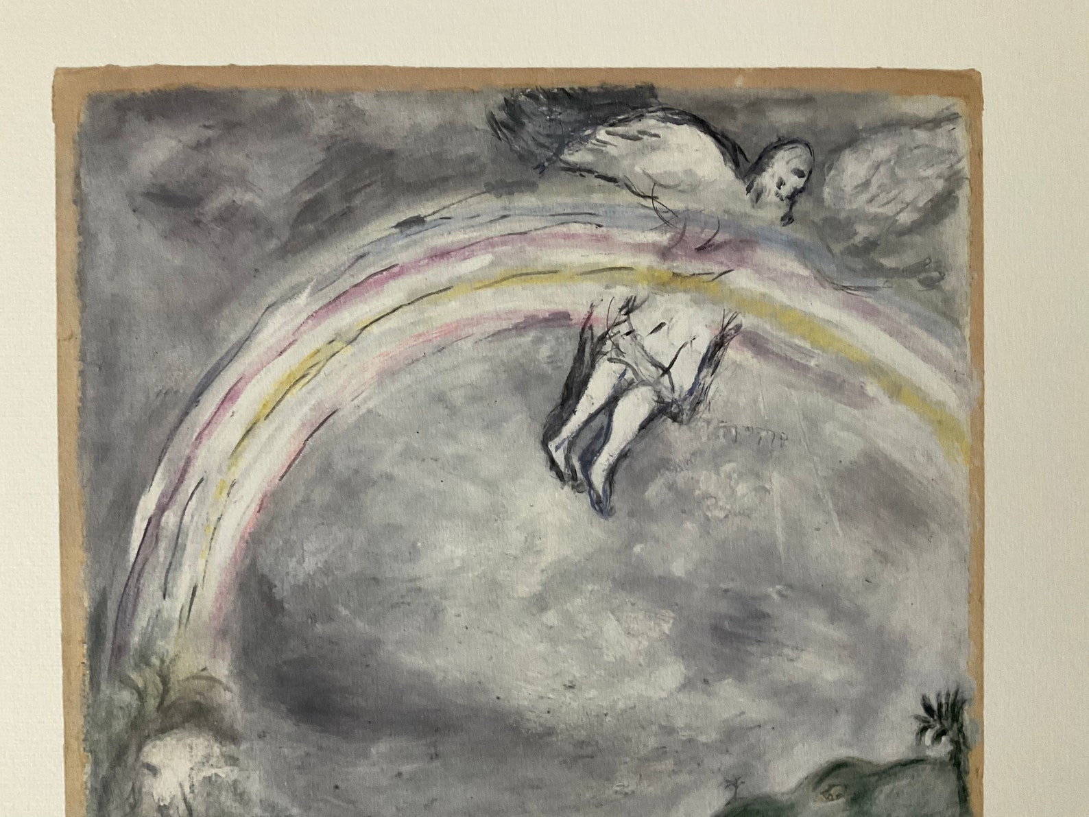 Marc Chagall - L’arc En Ciel - Lithograph Cm 52x37 With Certificate ...