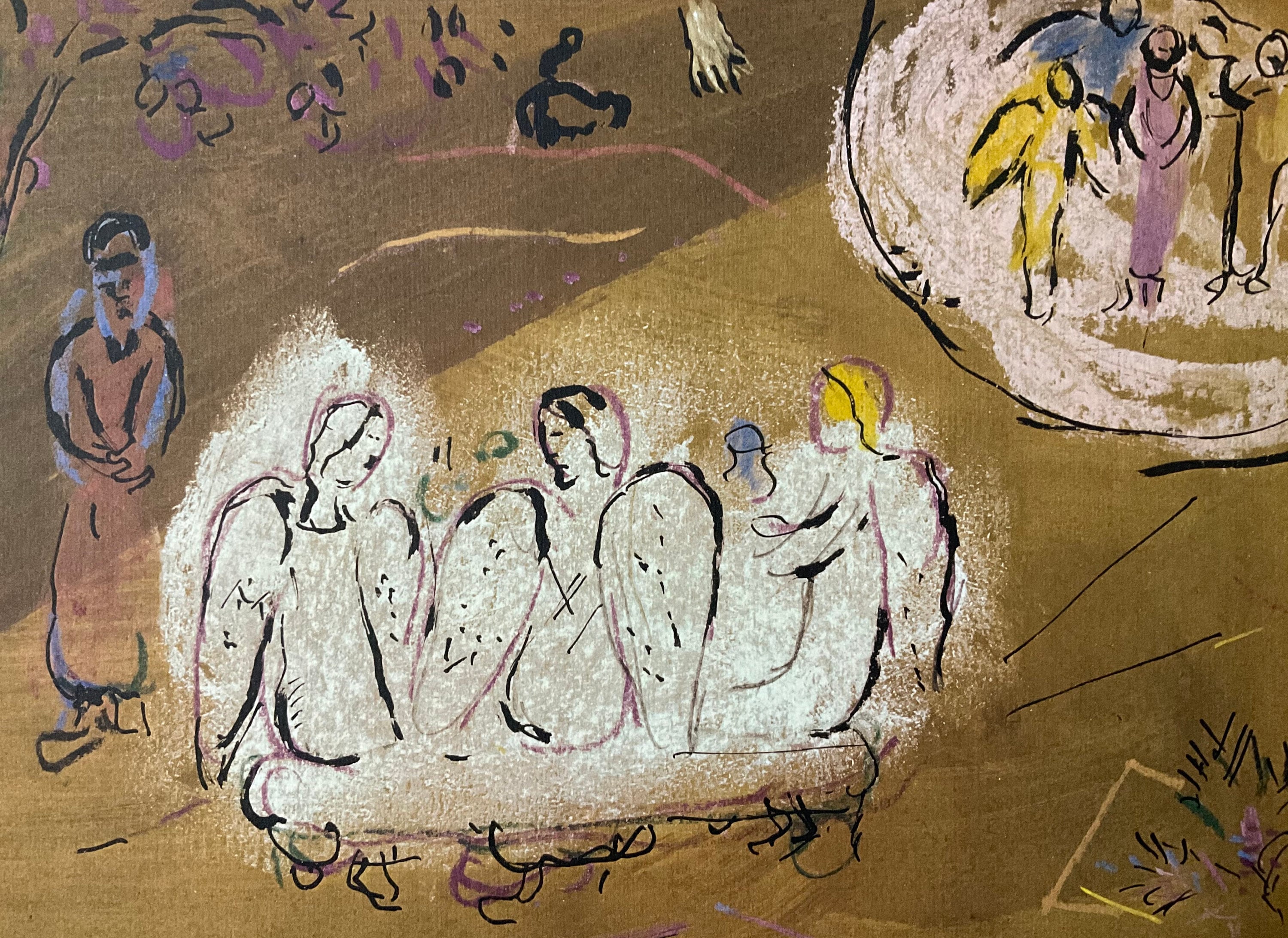 Marc Chagall Abraham and the Three Angels 1986 Lithograph - Etsy UK