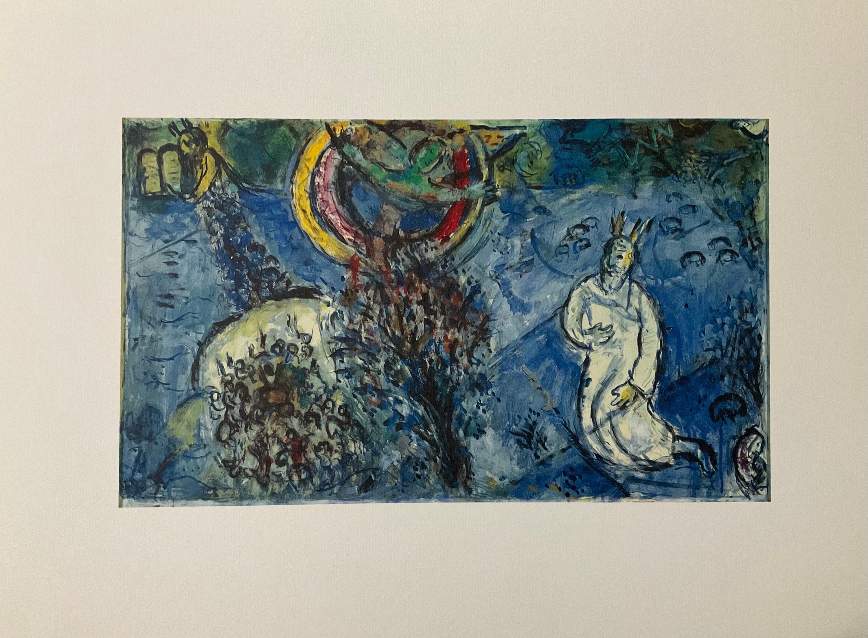 Prints A limited edition Marc Chagall lithograph the lovers of vence ...