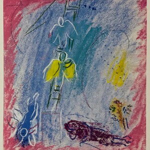 Marc Chagall Jacob's Song Lithograph Cm 52x37 Limited Edition - Etsy