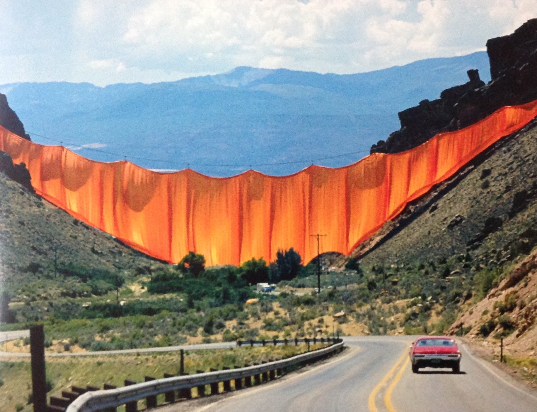 Christo and Jeanne-claude Valley Curtain Colorado 1970-72 - Etsy