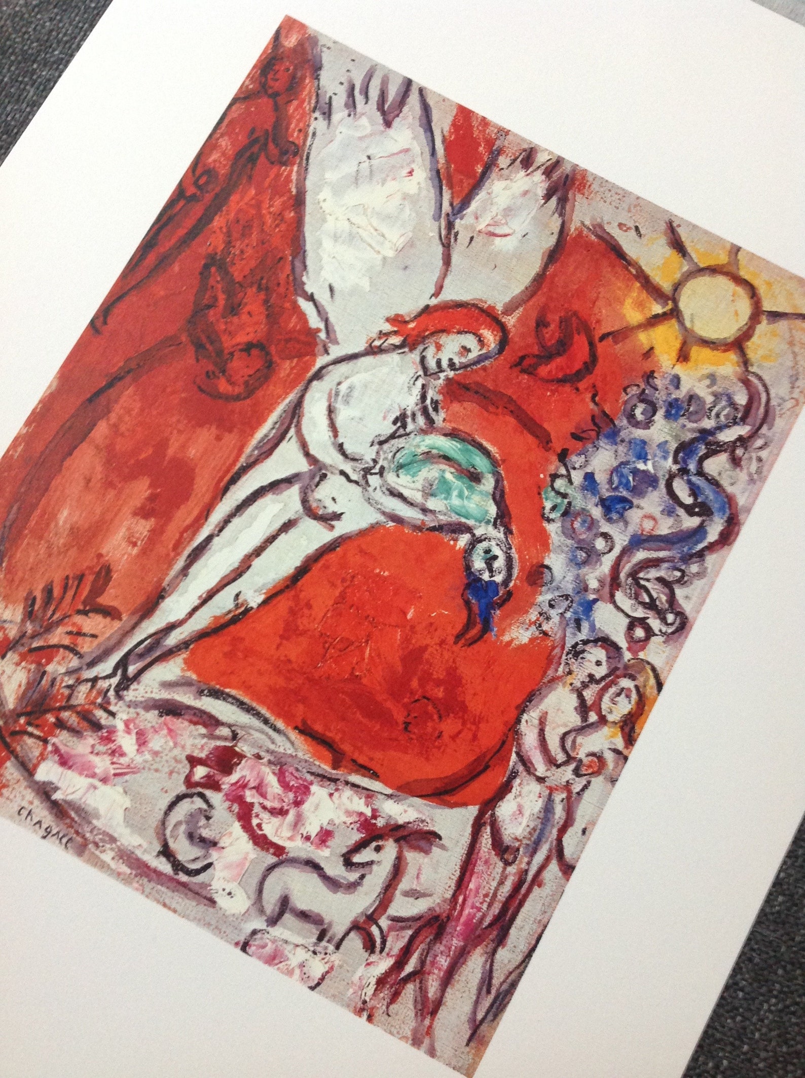 Marc Chagall the Creation of Man Lithograph 52x37 Cm With - Etsy