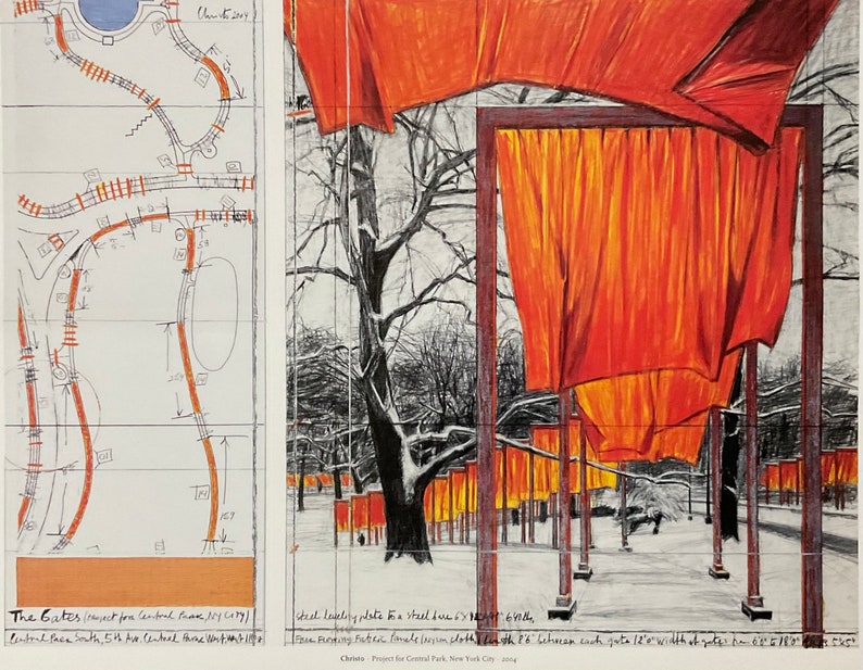 Christo the Gates Project Forcentral Park New York 2004 - Etsy