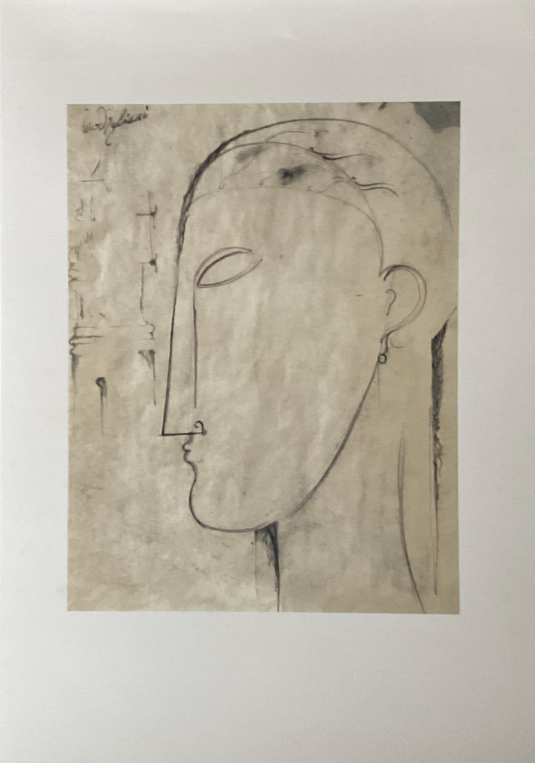 Amedeo Modigliani - Head of a Caryatid - Limited Edition Lithograph ...