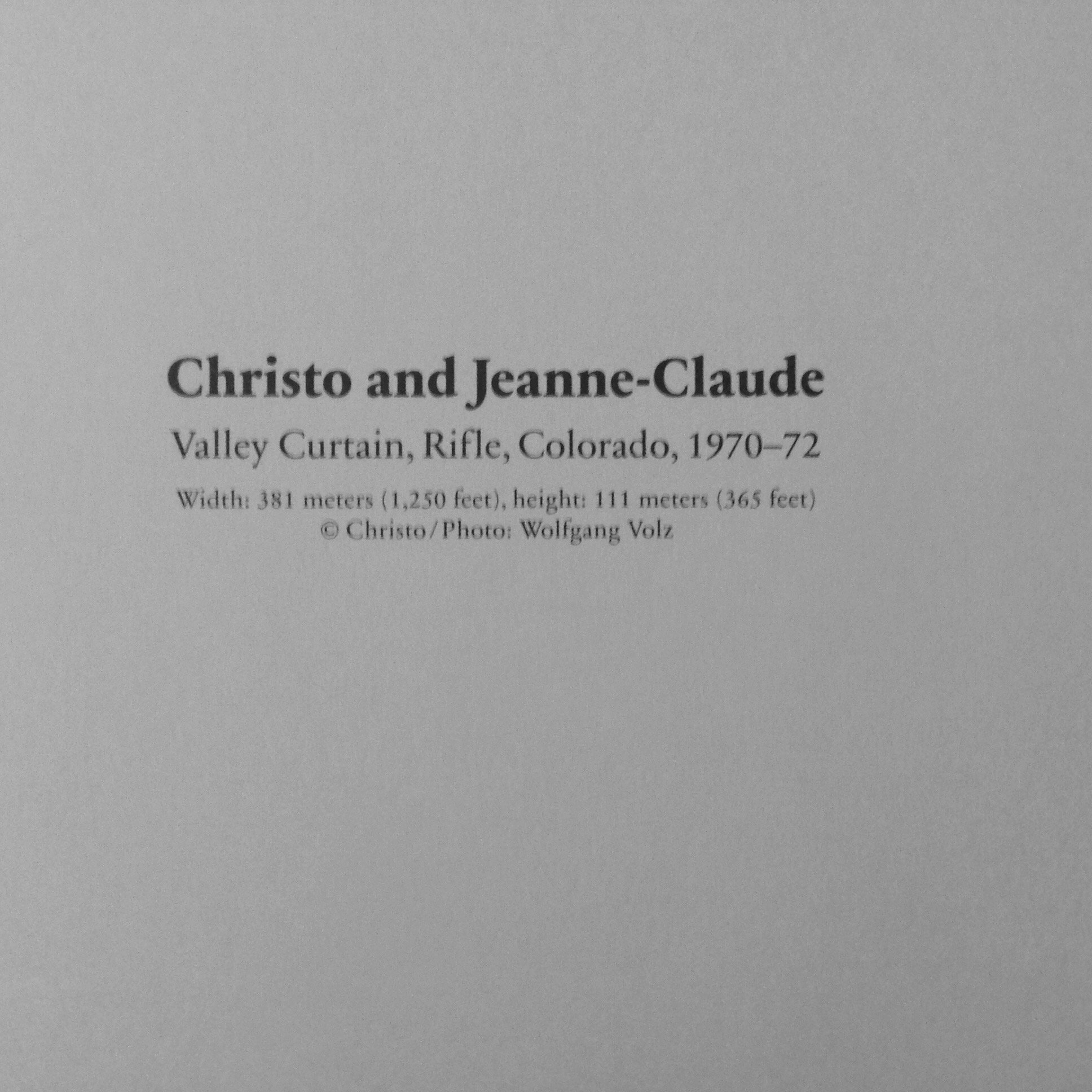 Christo and Jeanne-claude Valley Curtain Colorado 1970-72 - Etsy