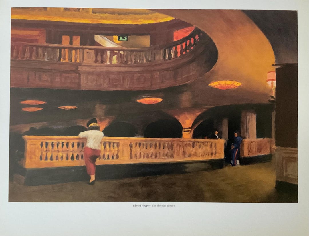Edward Hopper - the Sheridan Theatre - Limited Edition Offset ...