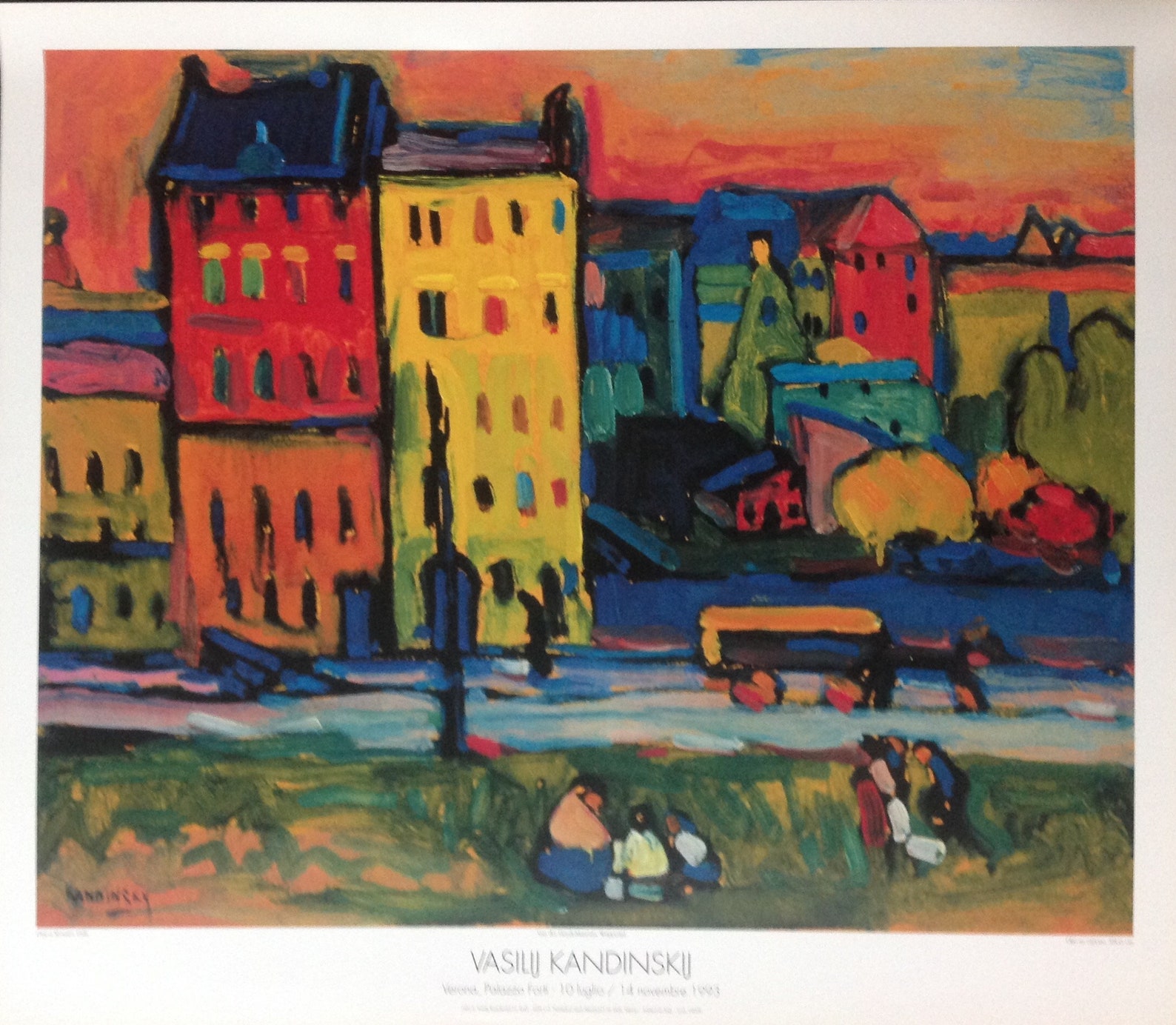 Vasily Kandinsky - Rare Lithographic Poster of 1993, Cm 80x70 - Etsy