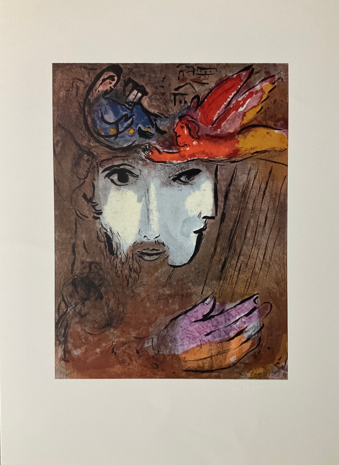 Marc Chagall - SPECIAL Edition Lithograph With Signature in Relief ...