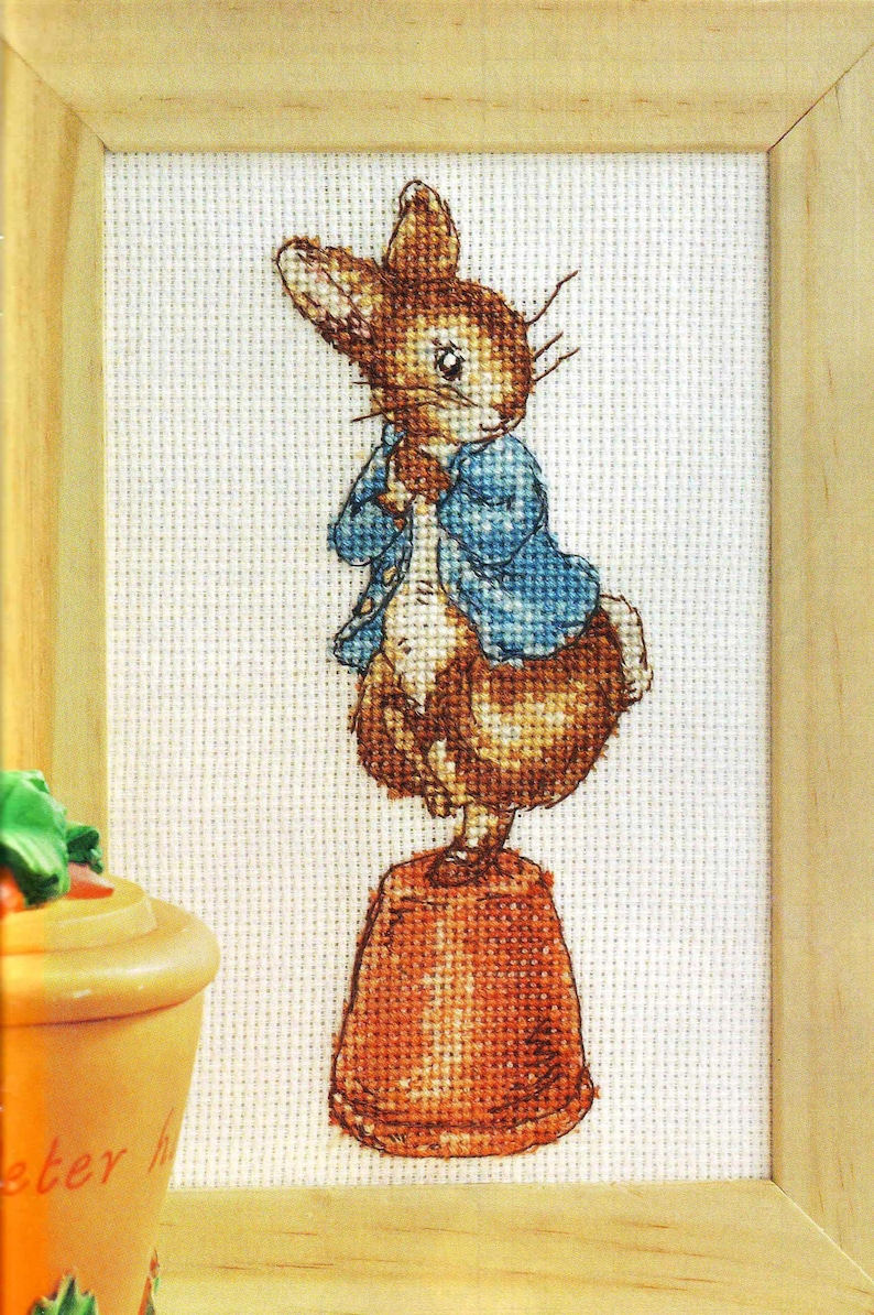 Counted Cross Stitch Peter Rabbit Pattern | Etsy