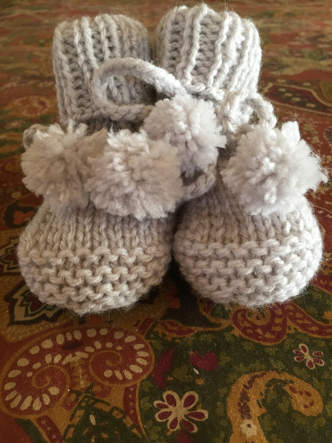 Knitting Pattern for Baby Booties by Shelley Simons of Good Woolies - Etsy