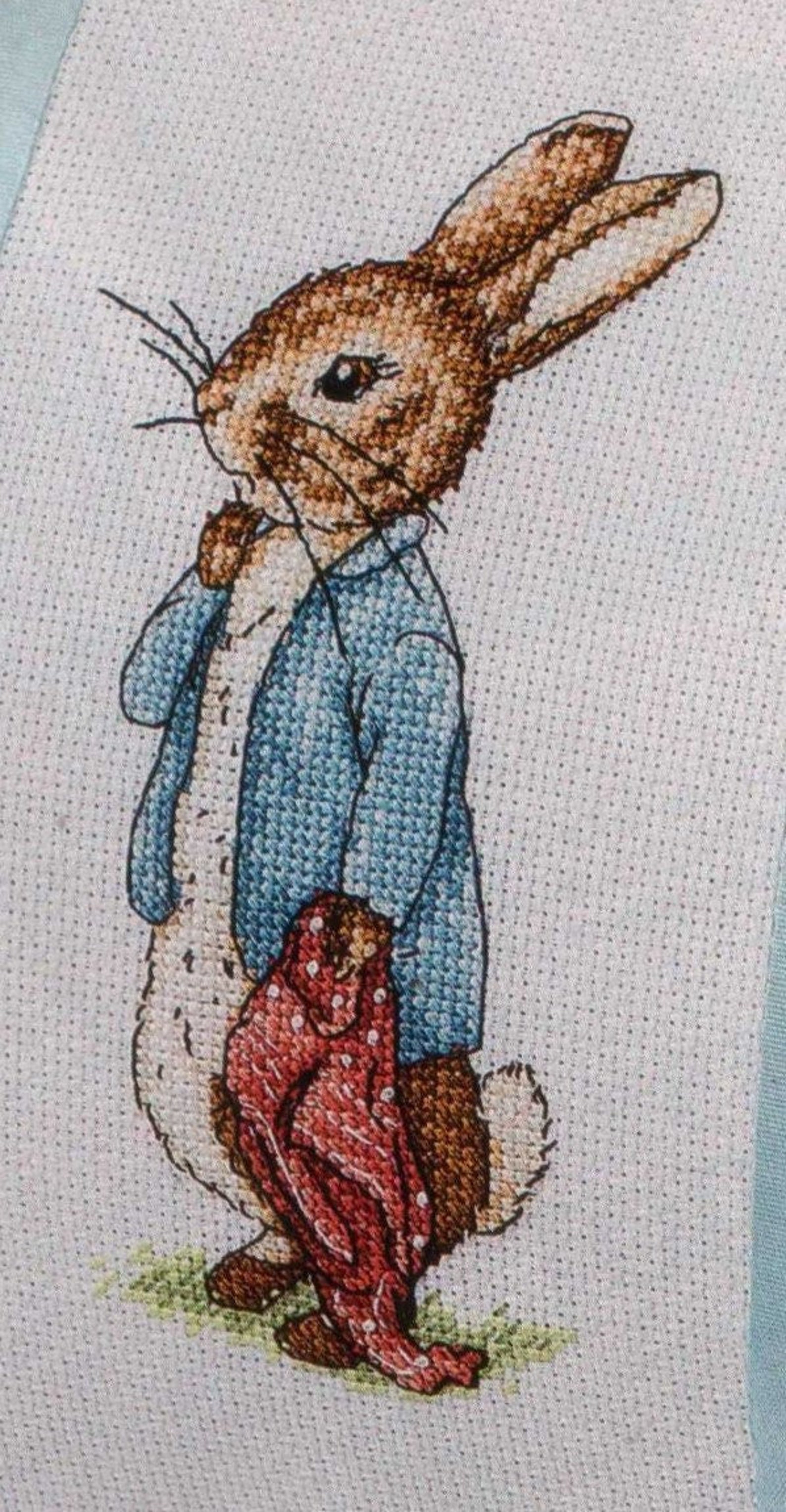 Peter Rabbit With Blanket Cross Stitch Pdf Pattern - Etsy