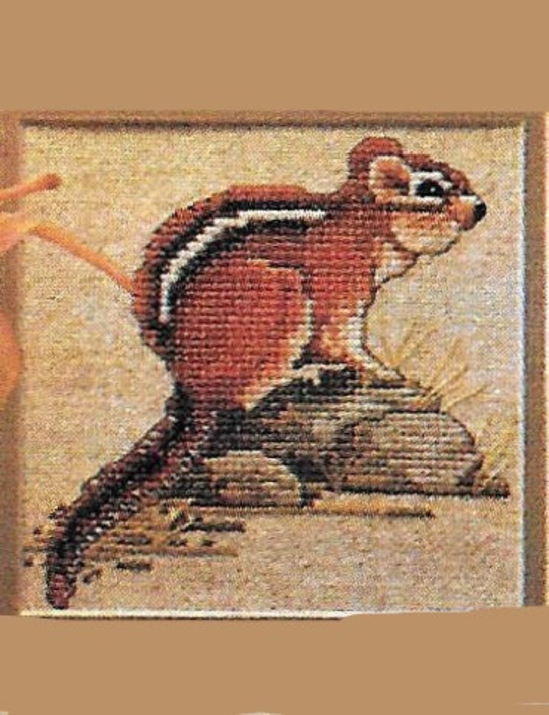 Counted Cross Stitch Chipmunk Pattern Pdf - Etsy
