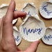 NAVY Seashells / Wedding Personalized Shells Table Name Plates Place ...