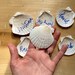NAVY Seashells / Wedding Personalized Shells Table Name Plates Place ...
