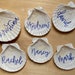 NAVY Seashells / Wedding Personalized Shells Table Name Plates Place ...
