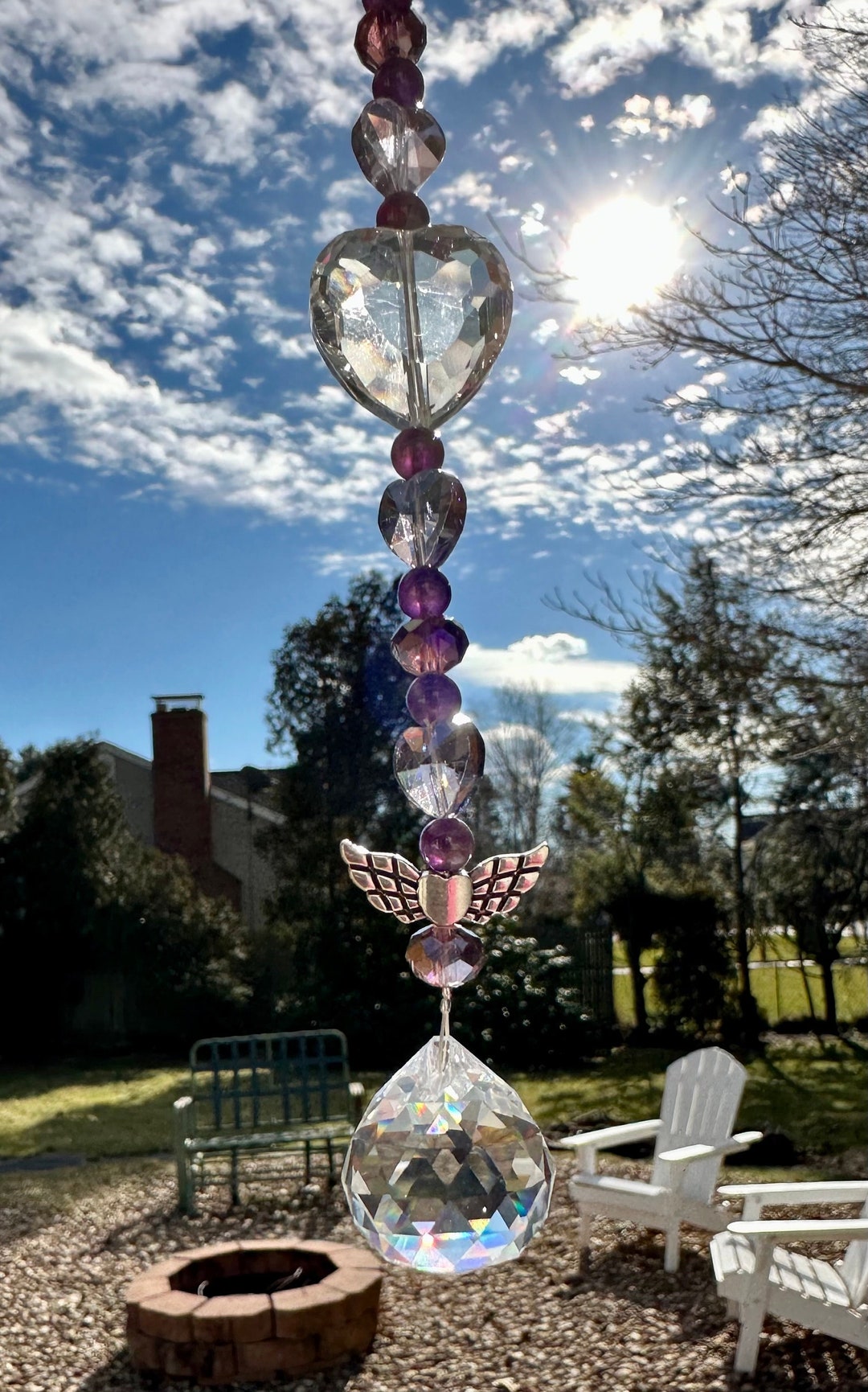 Crystal Ball Suncatcher - Etsy