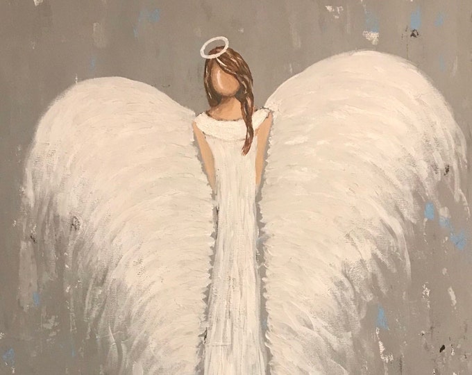 Custom Angel Painting on Canvas - Etsy