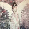Angel Painting on 8 X 10 Canvas Panel With Mat Board - Etsy