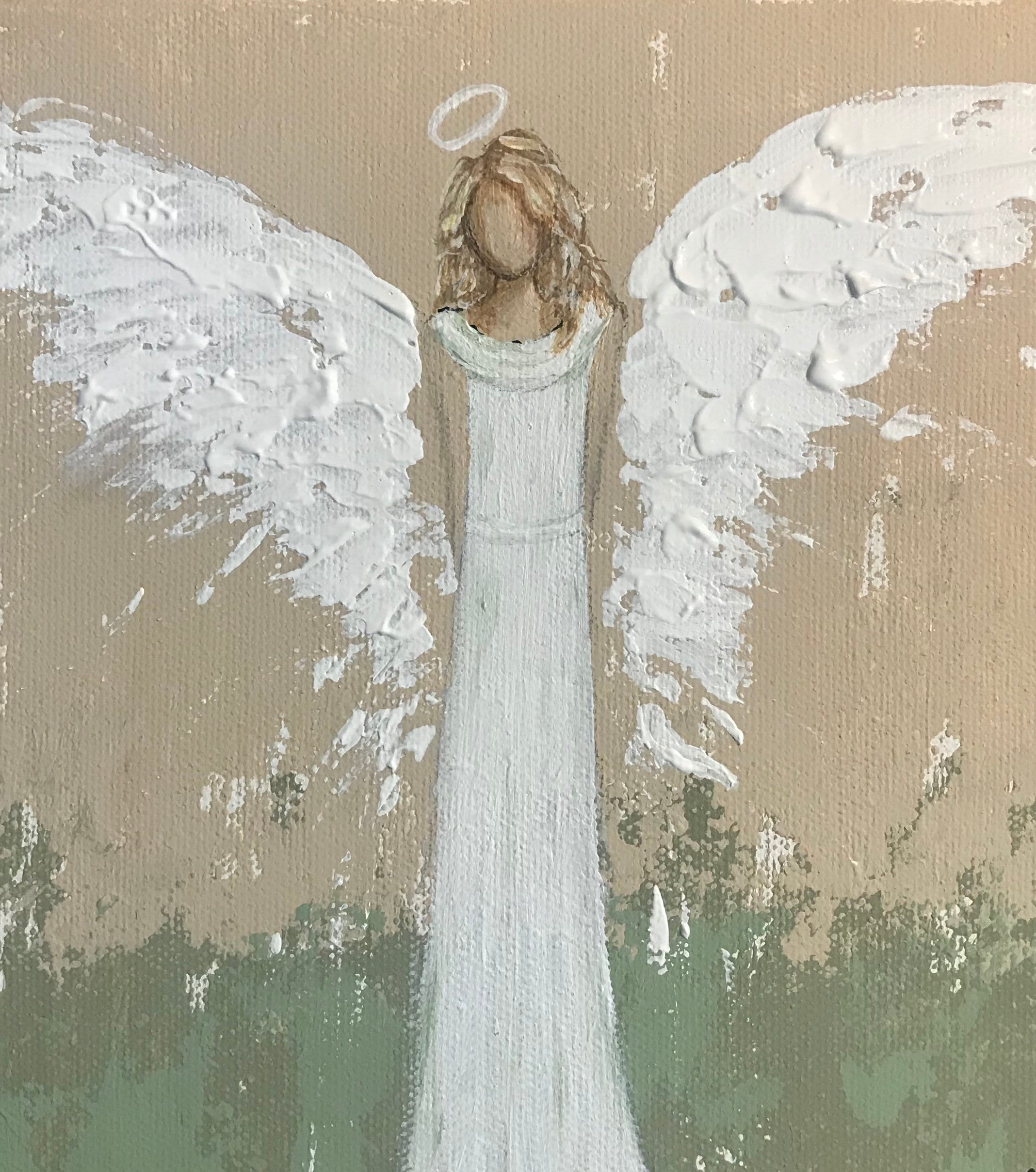 Custom Angel Painting on Canvas - Etsy