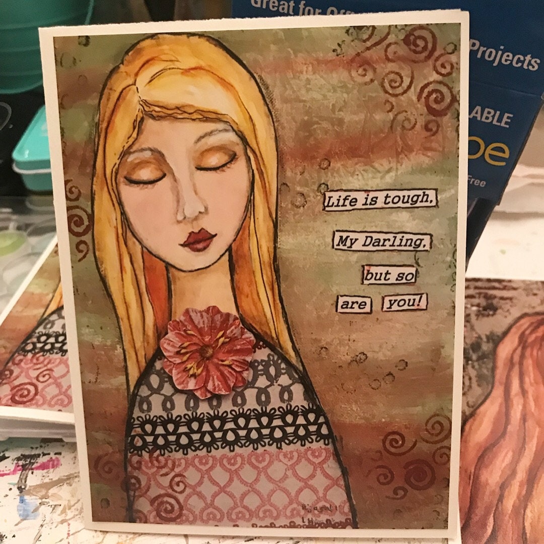 Inspirational Greeting Card Made From Artwork Print - Etsy