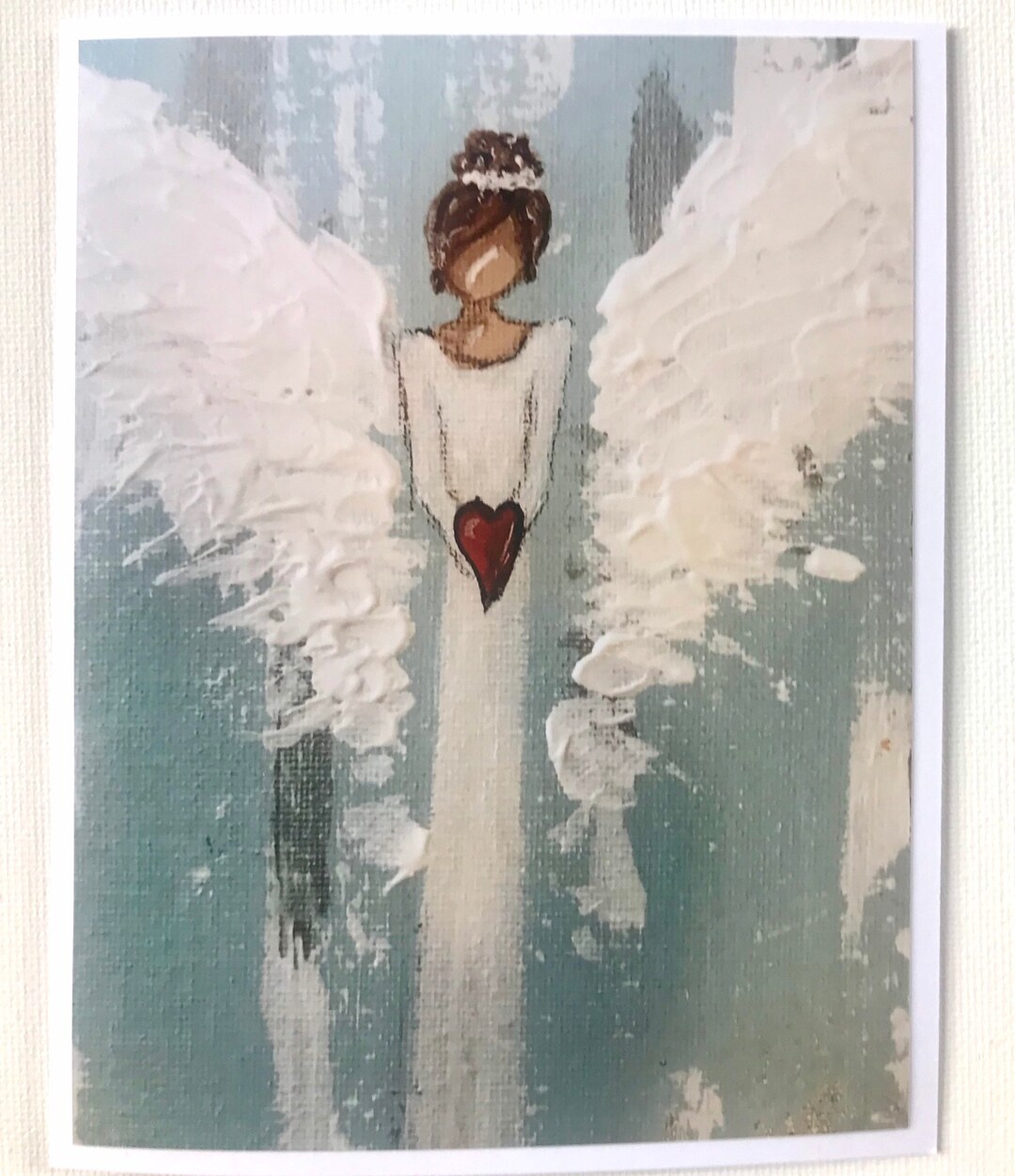Angel Greeting Card Made From Original Artwork - Etsy