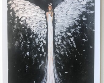 Angel Print of Original Angel Artwork | Etsy