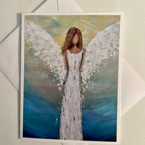 Angel Greeting Card Made From Original Artwork - Etsy
