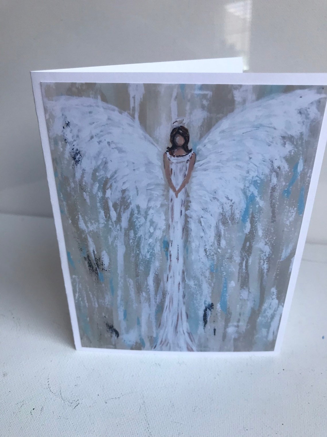 Angel Greeting Card Made From Original Artwork | Etsy