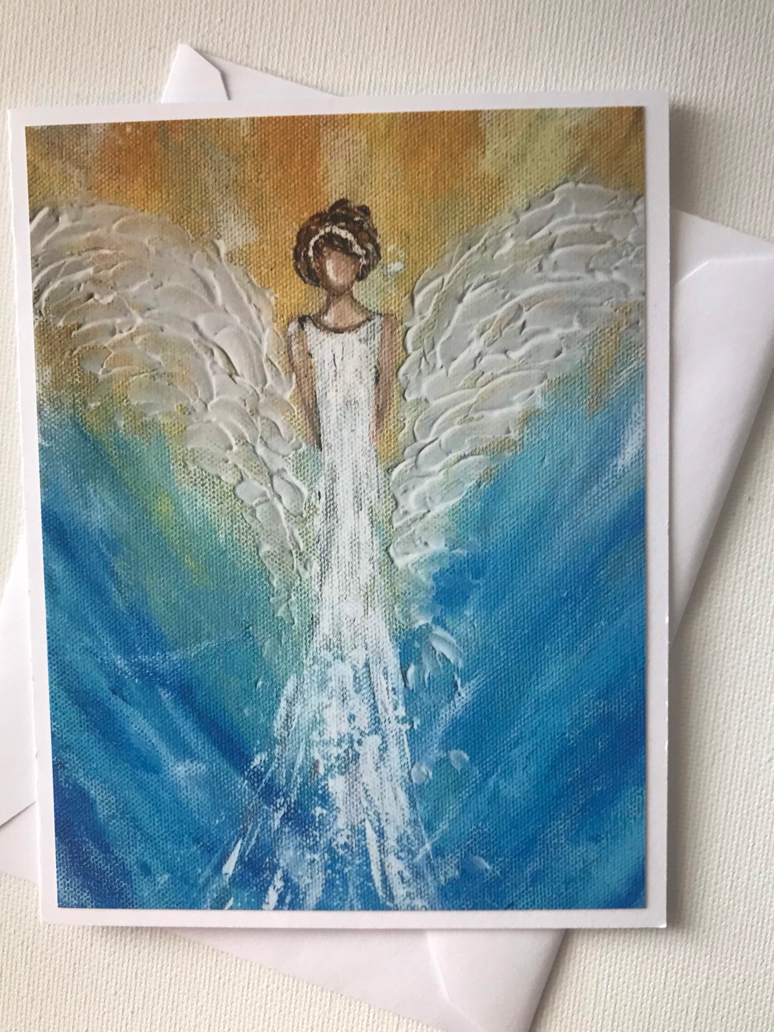 Angel Greeting Card - Etsy