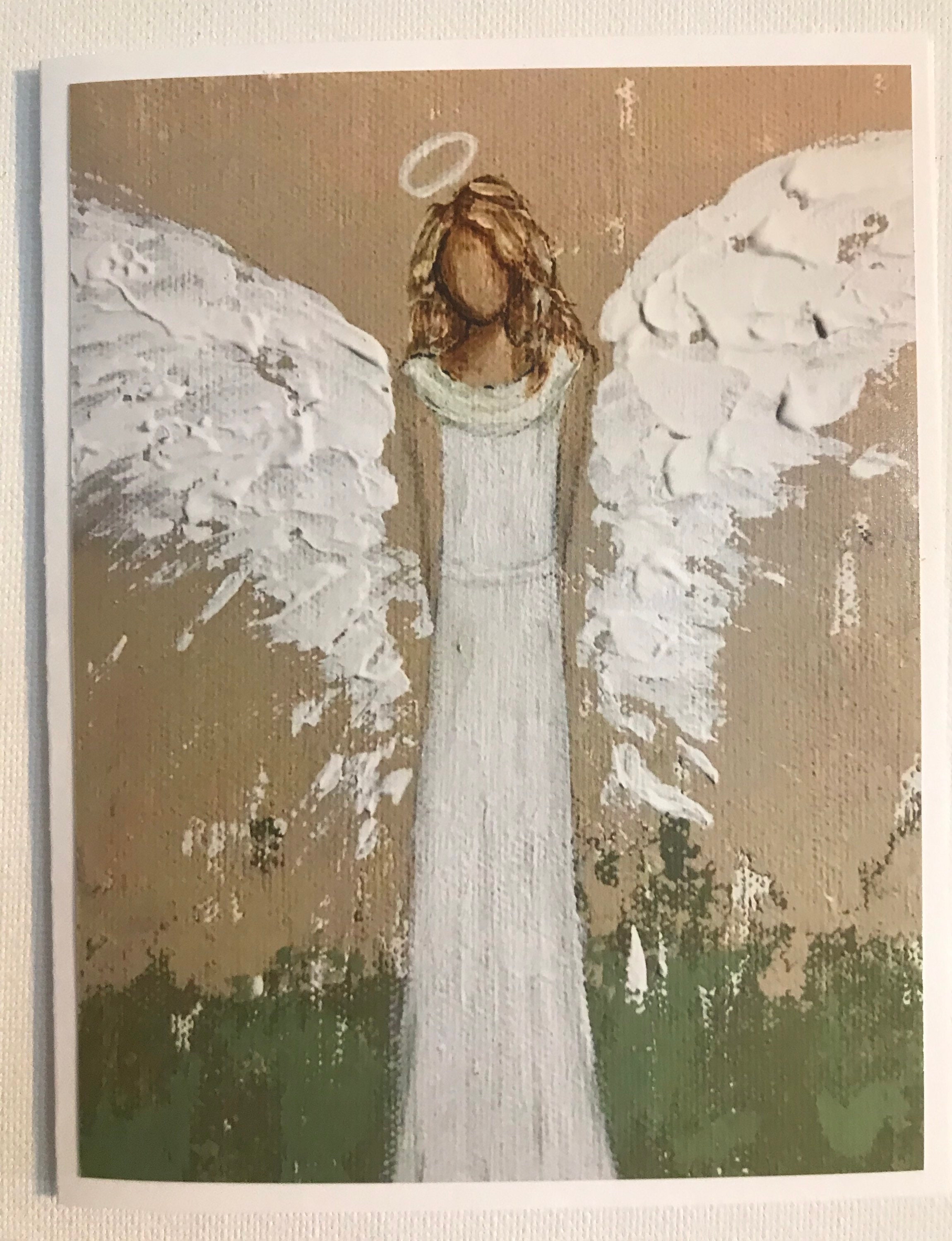 Angel Greeting Card Made From Original Artwork - Etsy