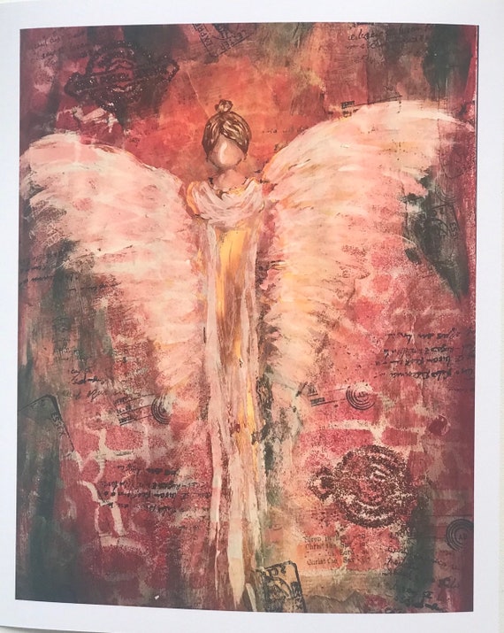 Angel Print from original artwork | Etsy