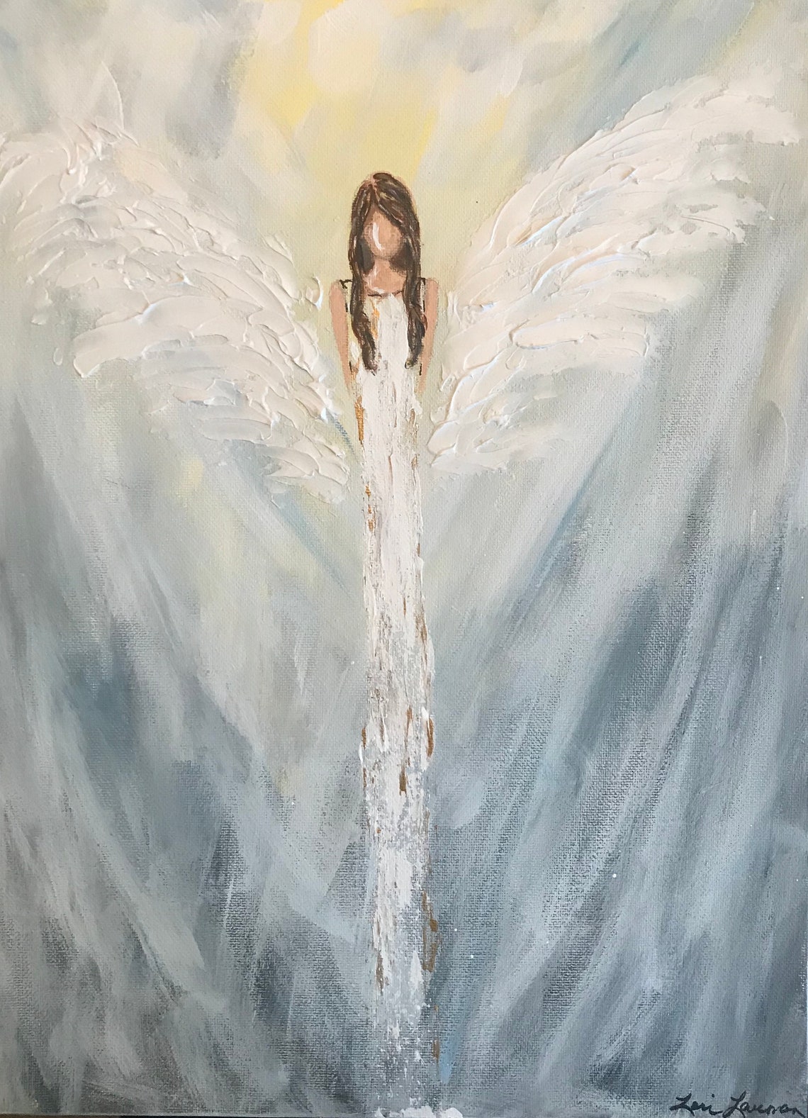 Custom Angel Painting on Canvas - Etsy