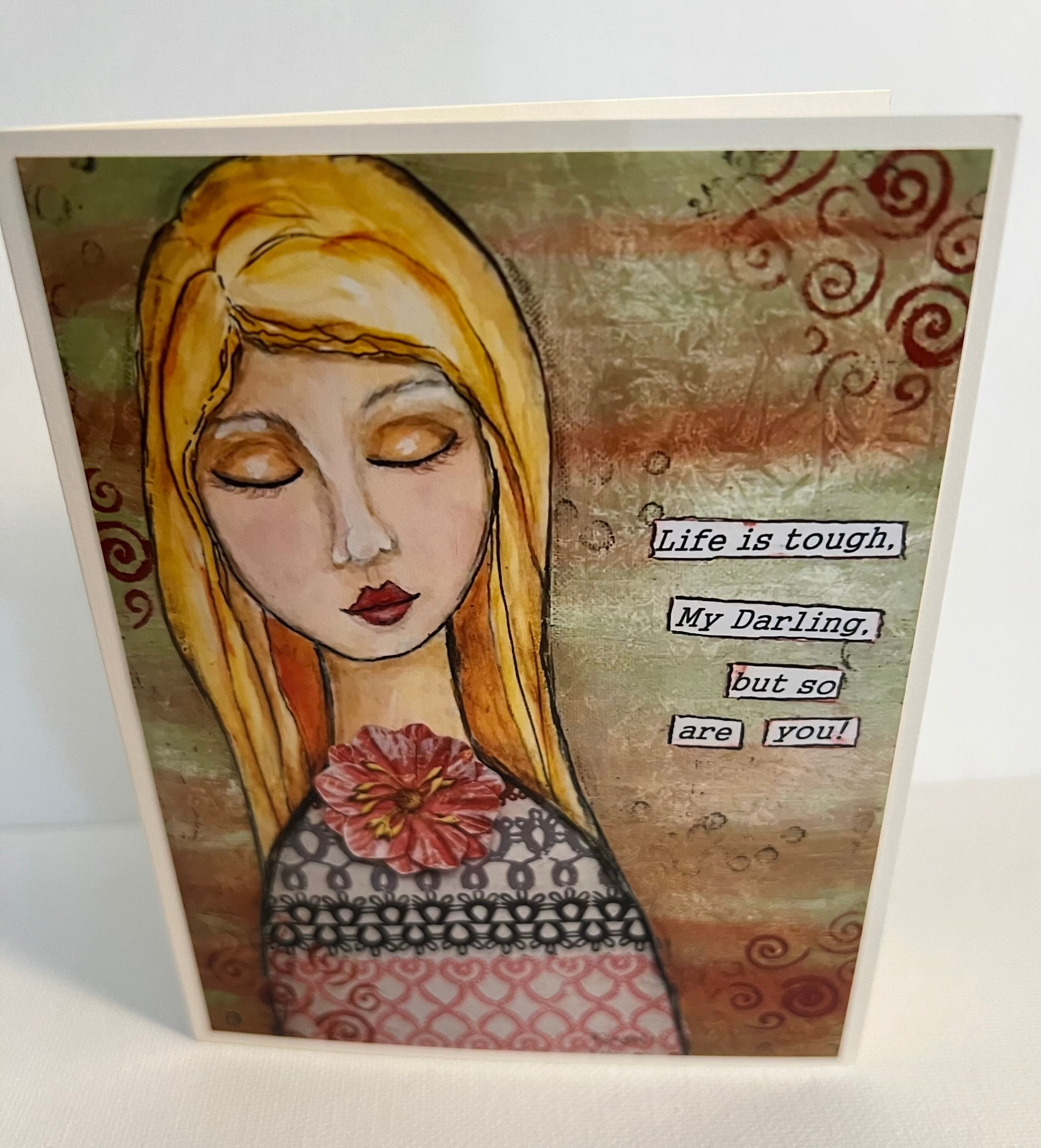 Inspirational Greeting Card Made From Artwork Print - Etsy