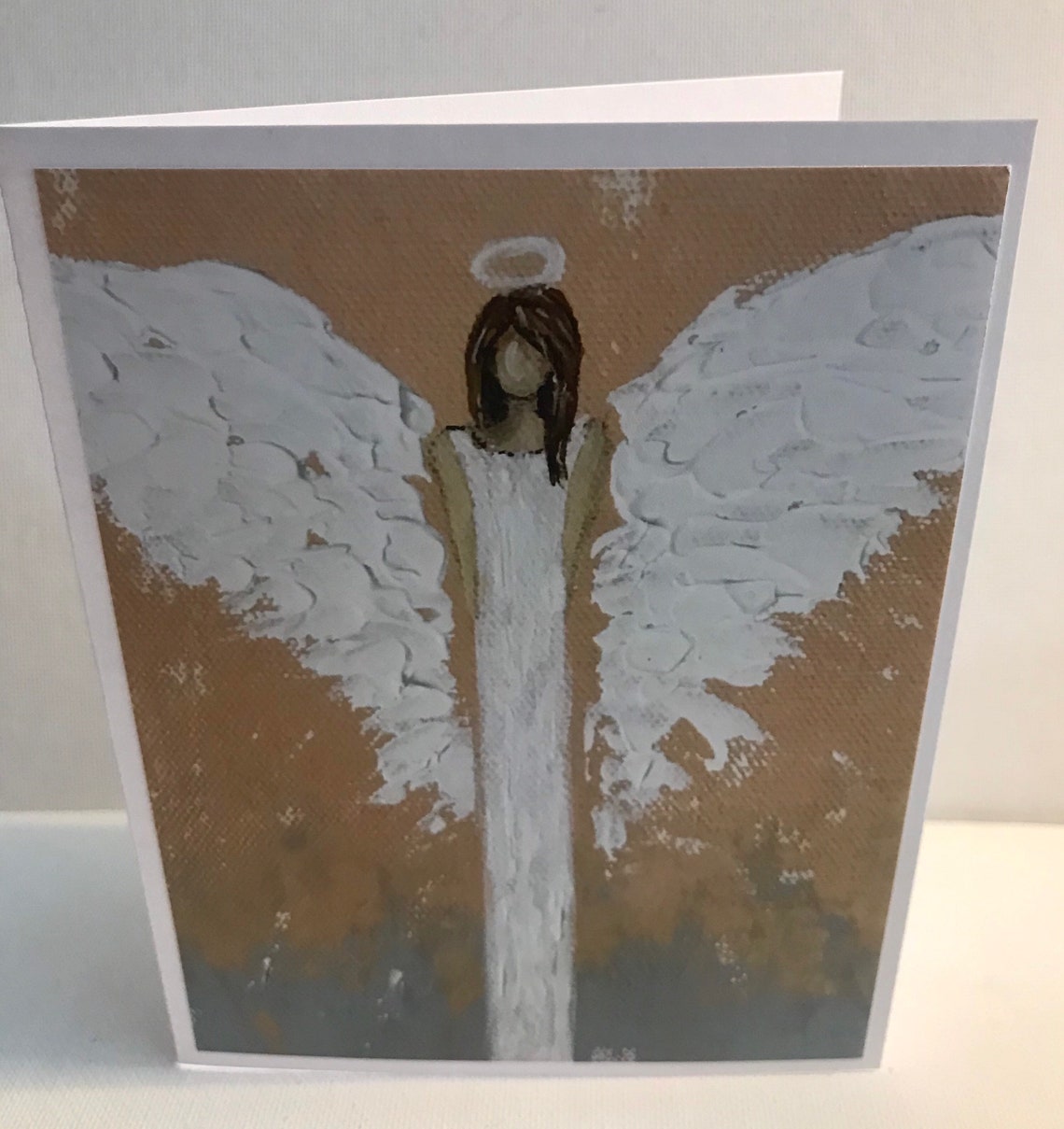 Angel Greeting Card made from original artwork | Etsy