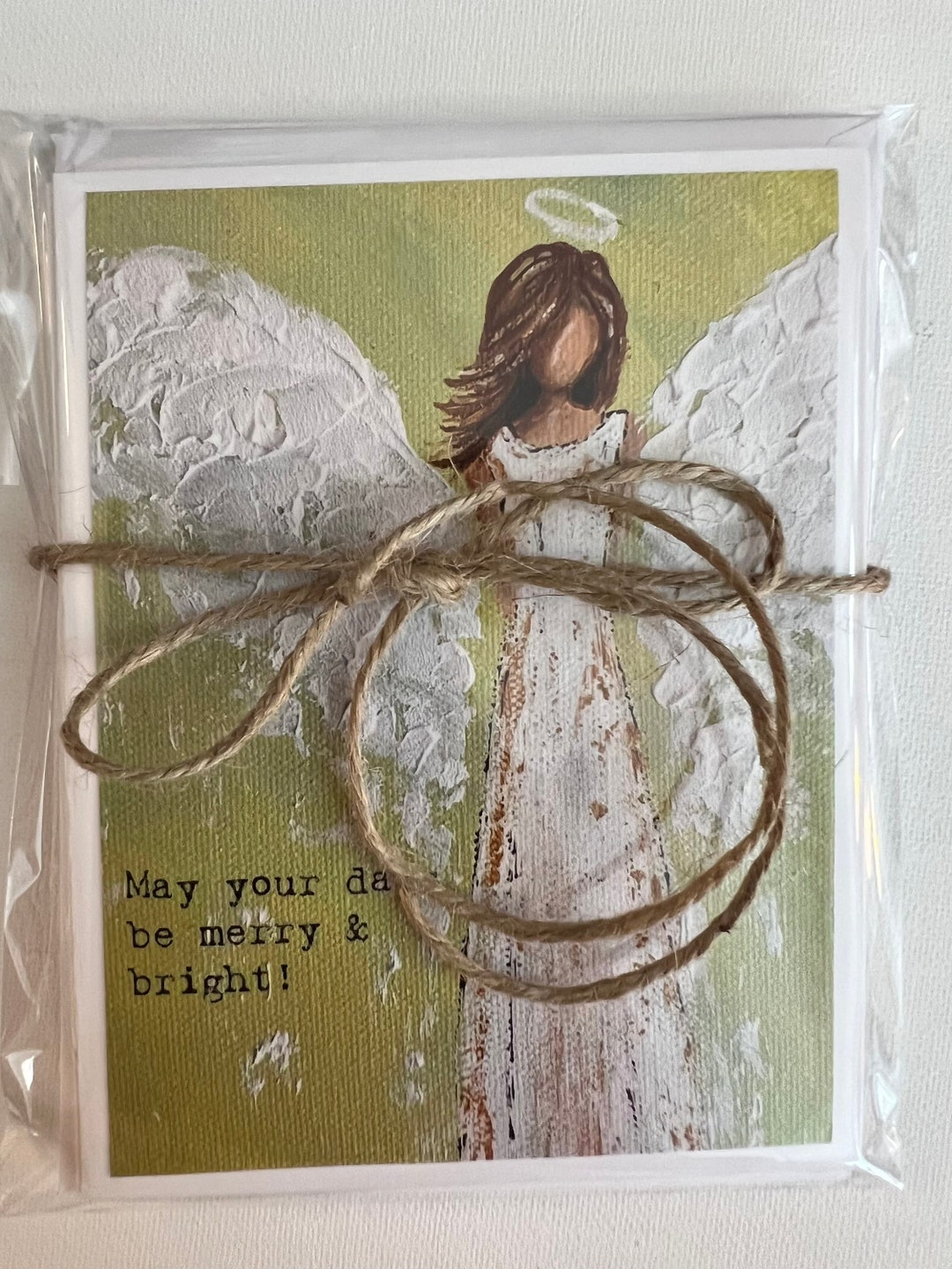 Set of Angel Holiday Greeting Cards Includes 4 Various Angel Artwork ...