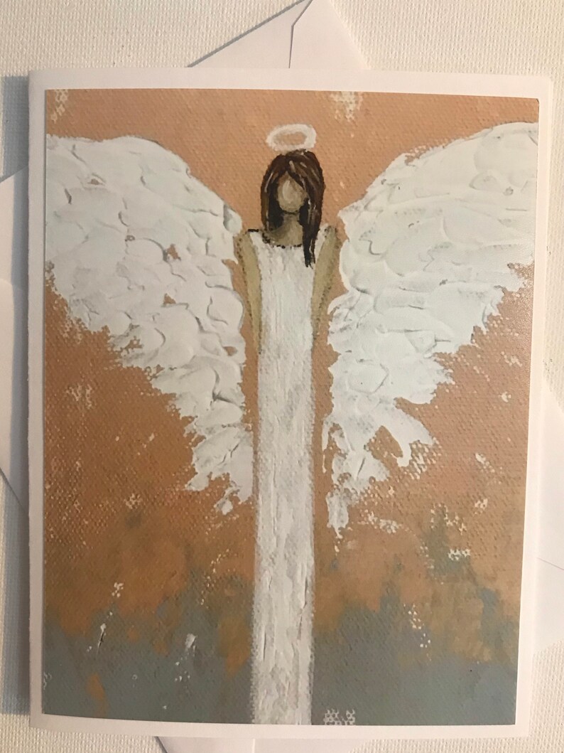 Angel Greeting Card Made From Original Artwork - Etsy