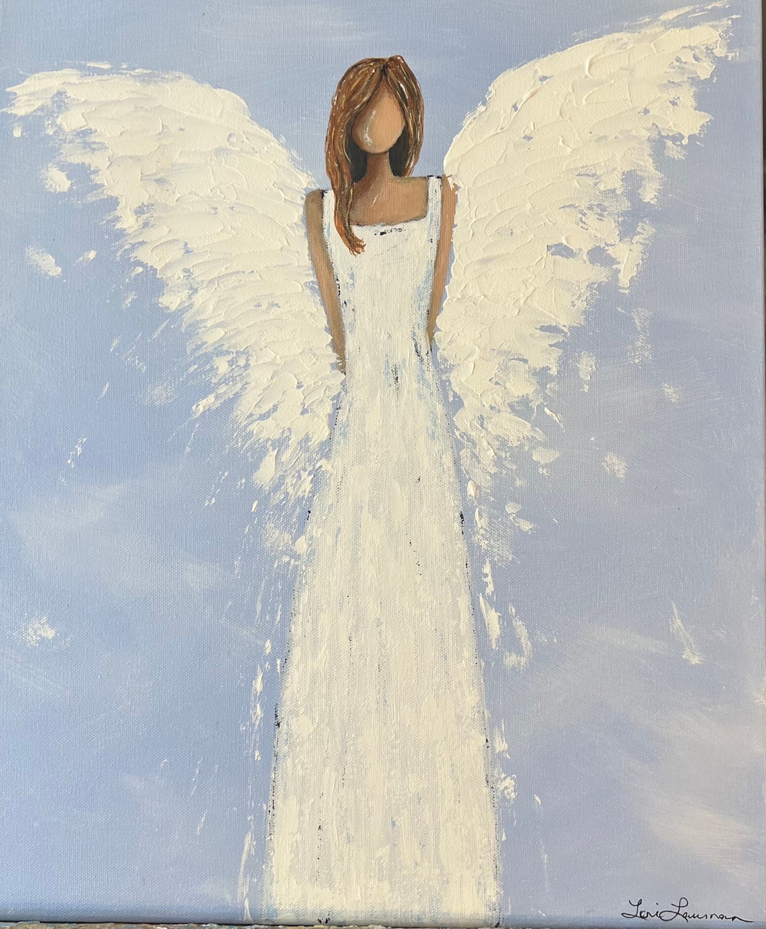 Original Angel Painting on 16 X 20 Gallery Wrapped Canvas - Etsy