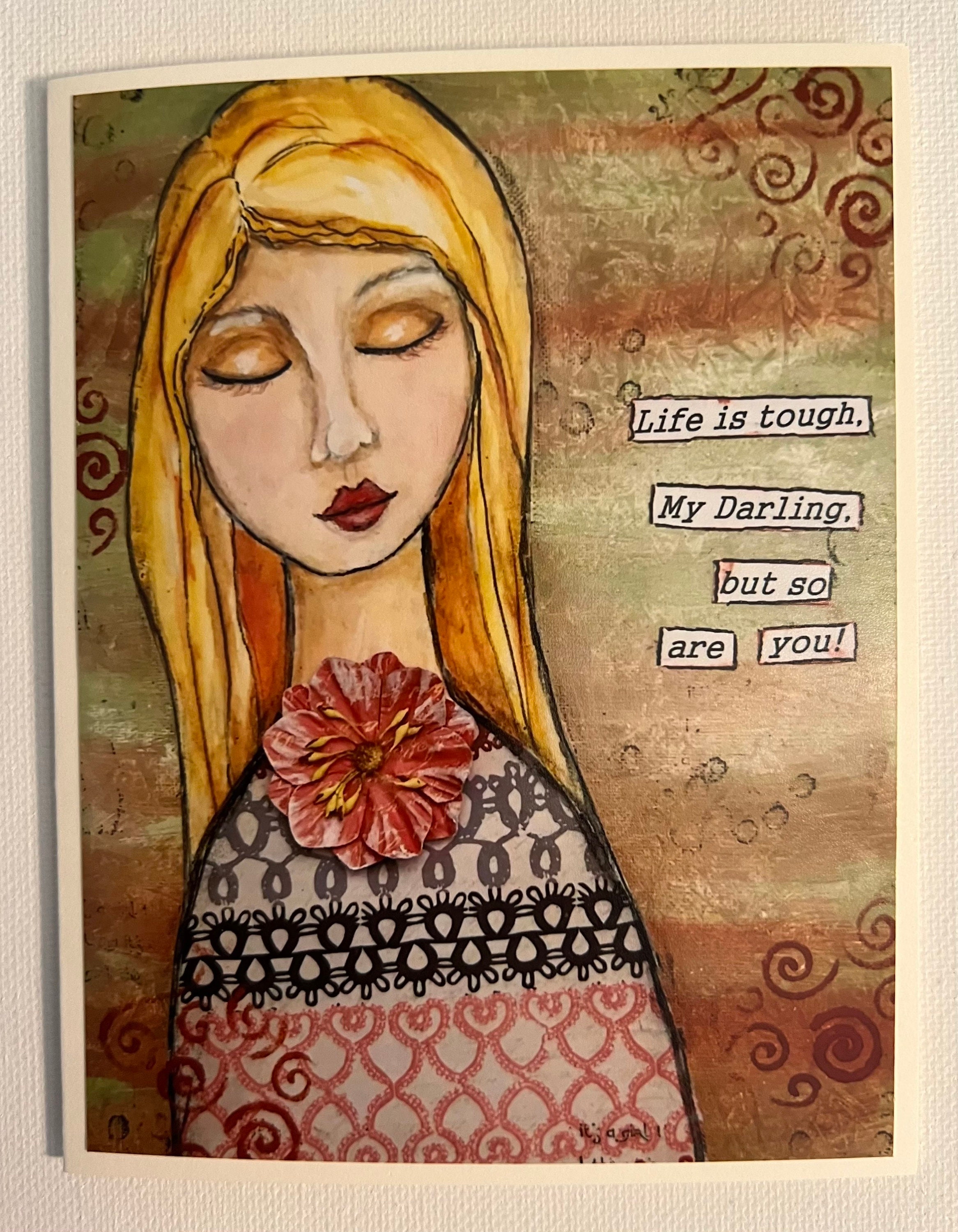 Inspirational Greeting Card Made From Artwork Print - Etsy