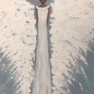 African American Angel Poster Print of Original Artwork - Etsy