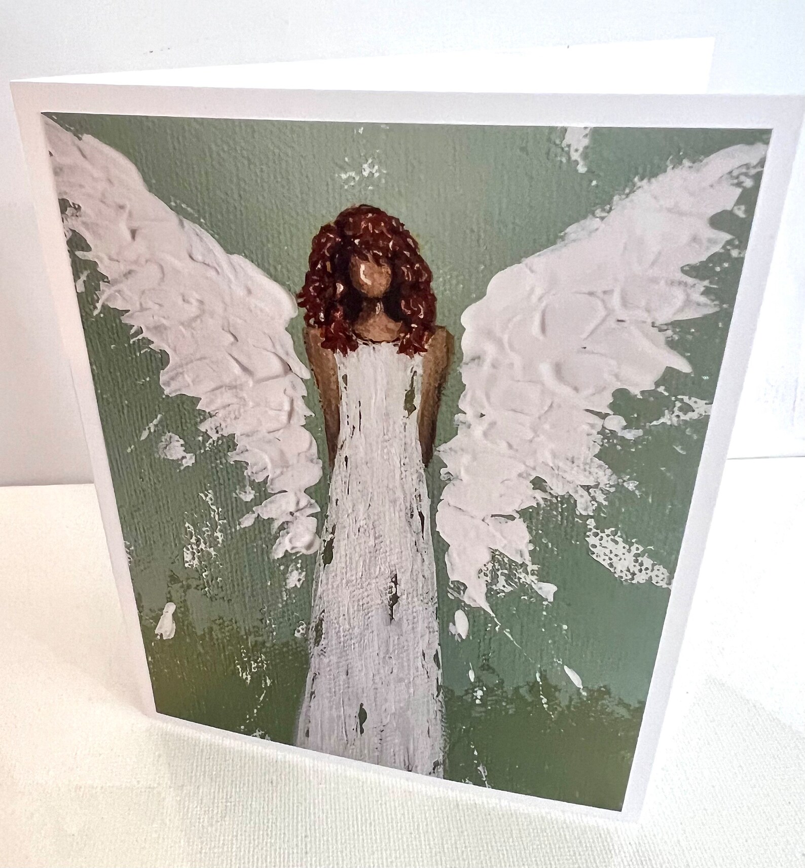 Angel Greeting Card Made From Original Artwork - Etsy