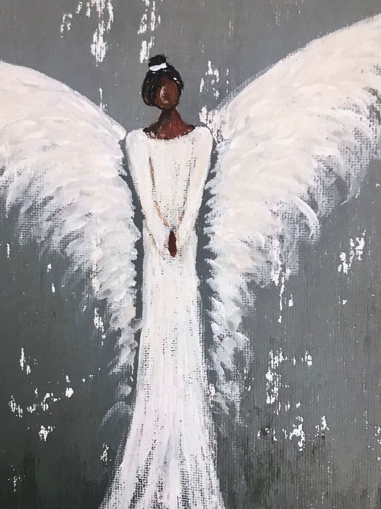 African American Guardian Angel Print - Etsy