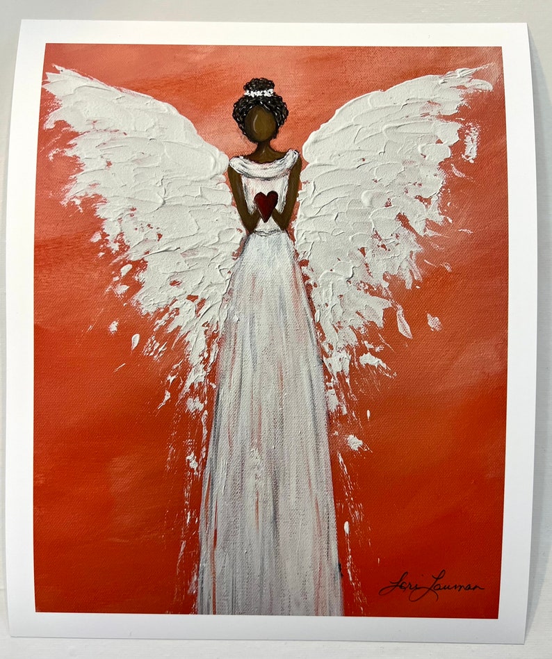 African American Guardian Angel Print - Etsy