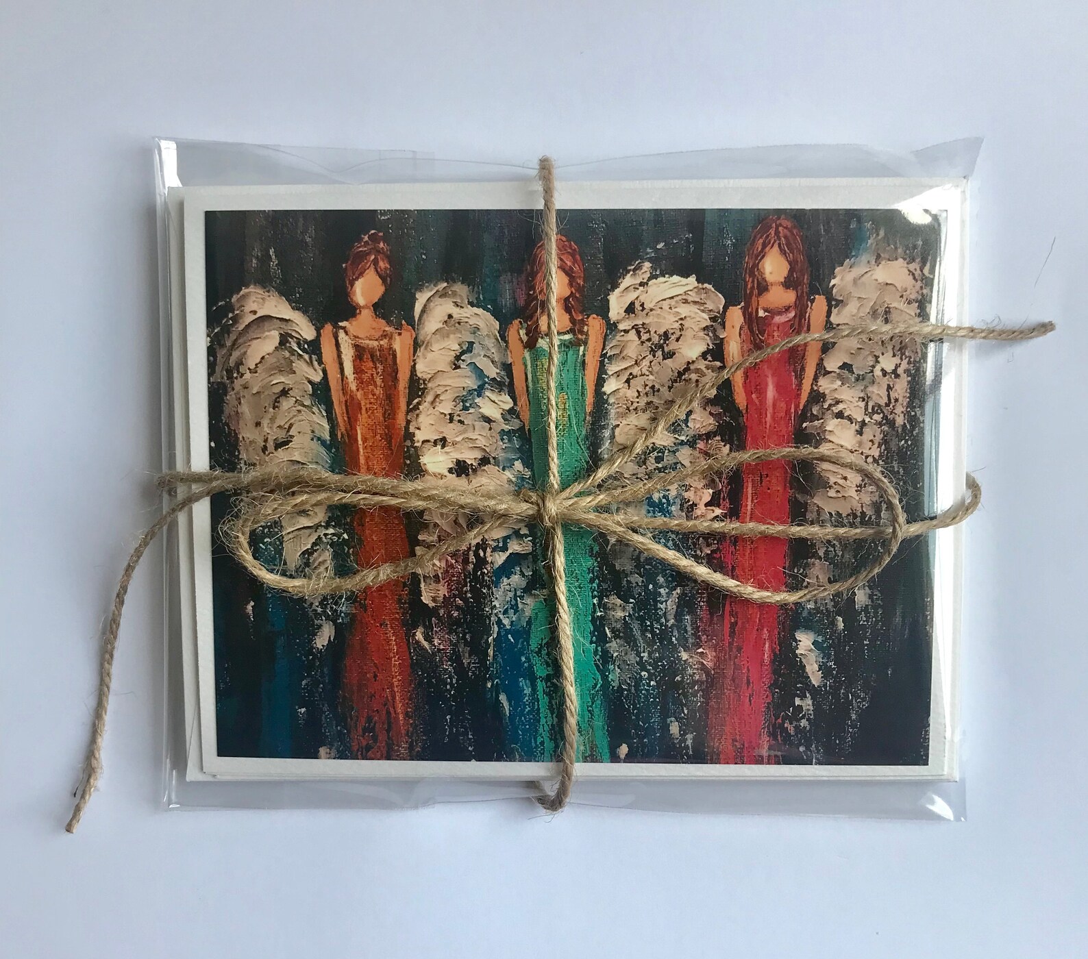 Colorful Angel Artwork Greeting Cards - Etsy