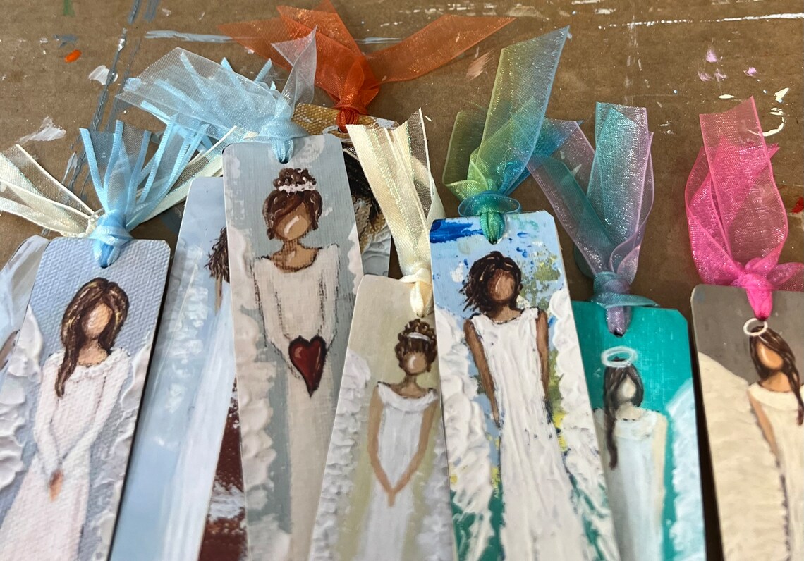 Angel Bookmarks Set of 4 - Etsy